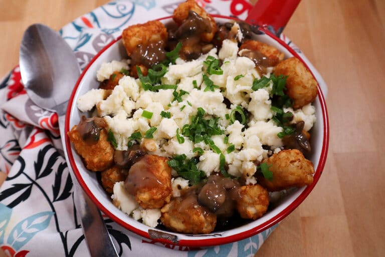 Tater Tot Poutine with Mushroom Gravy - Cook with Kerry