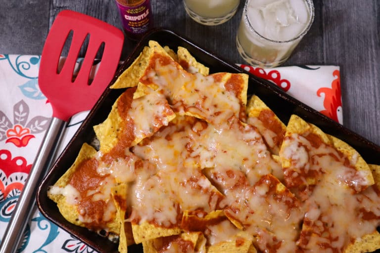 Cheese Nachos with Ranchero Sauce - Cook with Kerry