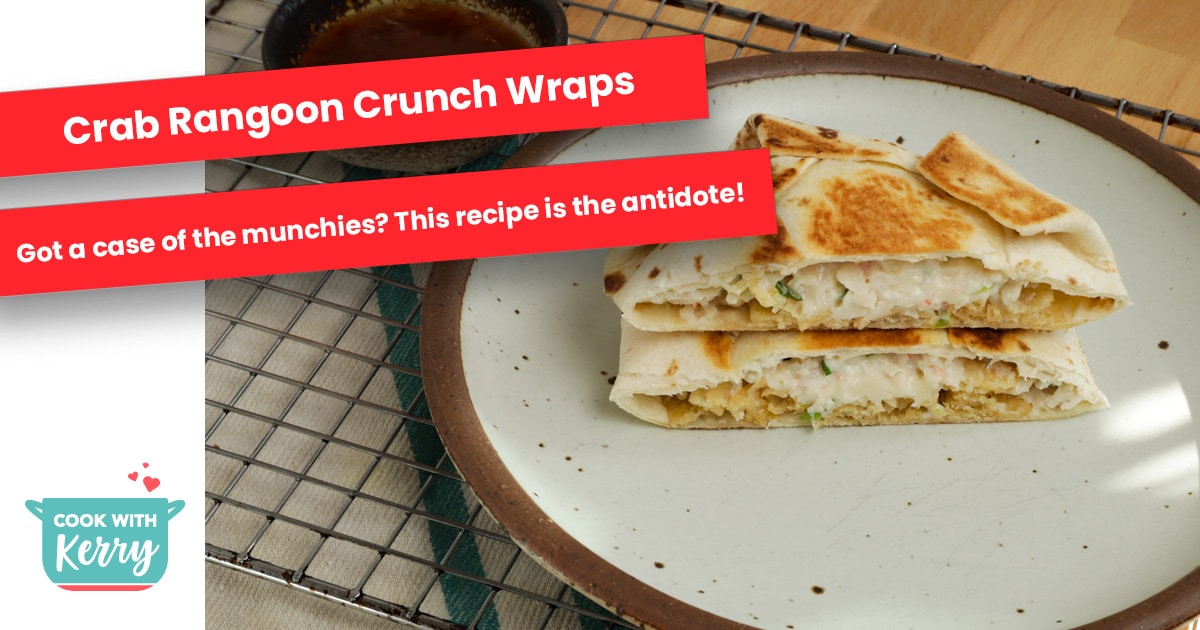 Crab Rangoon Crunch Wraps - Cook with Kerry